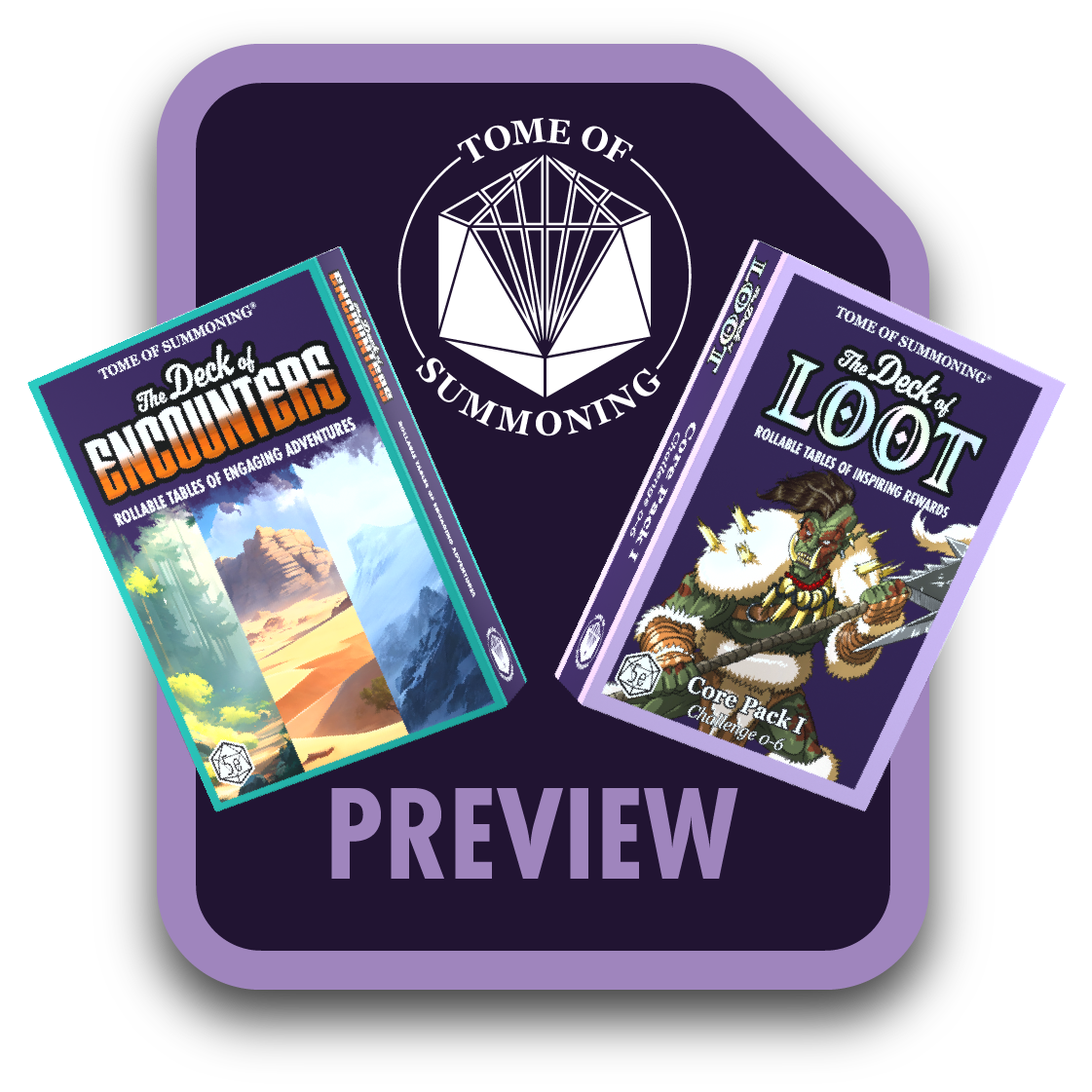 Deck of Loot & Encounters PREVIEW – Tome of Summoning